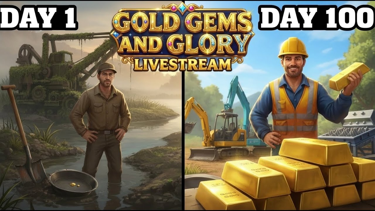 Gold Mining Sim: Gold Gems and Glory Ep9 Mine It Out - YouTube
