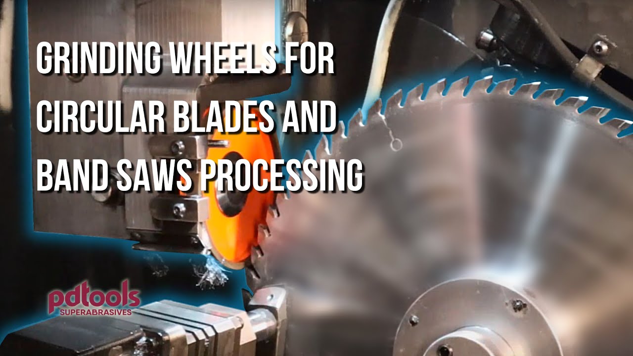 Grinding wheels for circular blades and band saws processing - YouTube