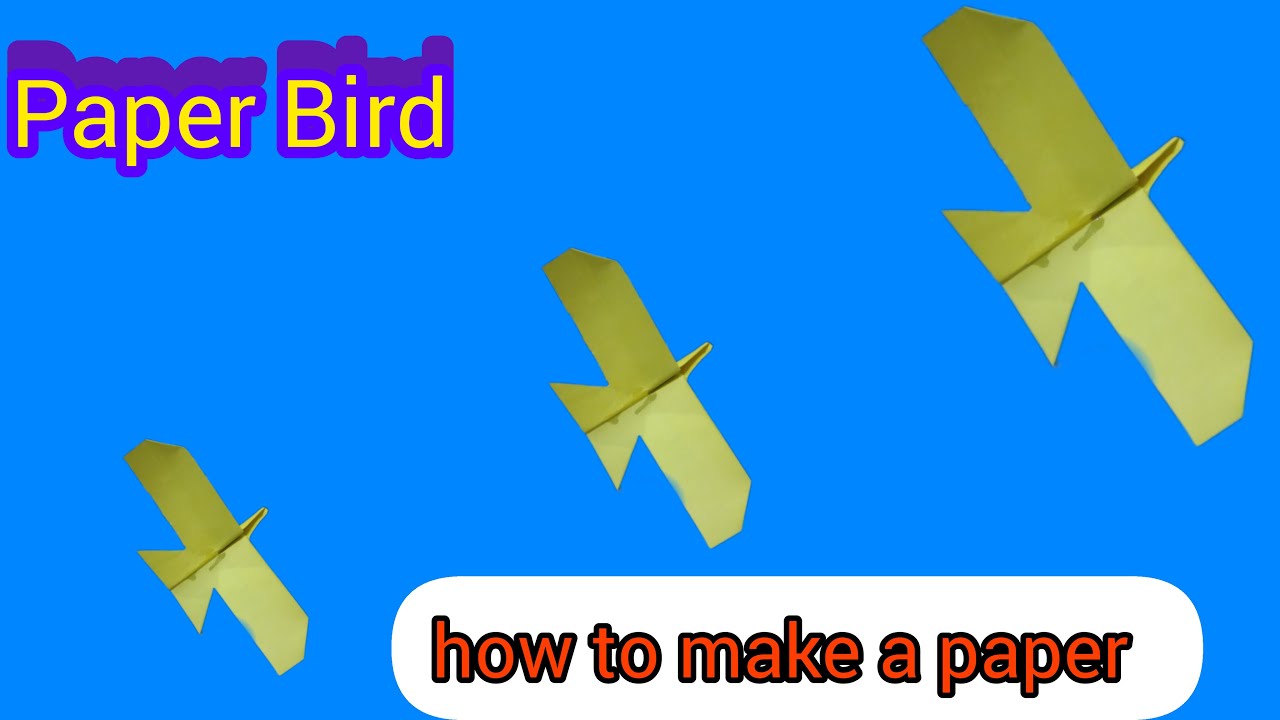 Origami. Paper Bird.Learning how to make a paper Bird - YouTube