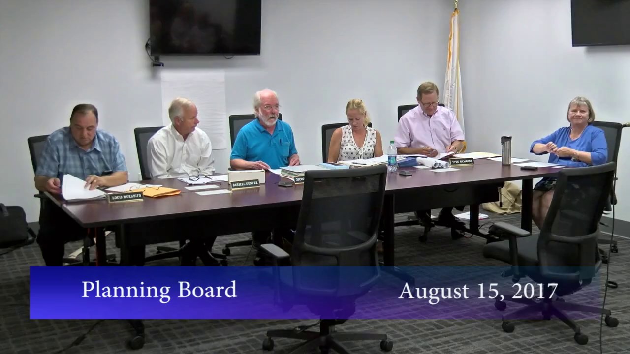 Planning Board, August 15, 2017 - YouTube