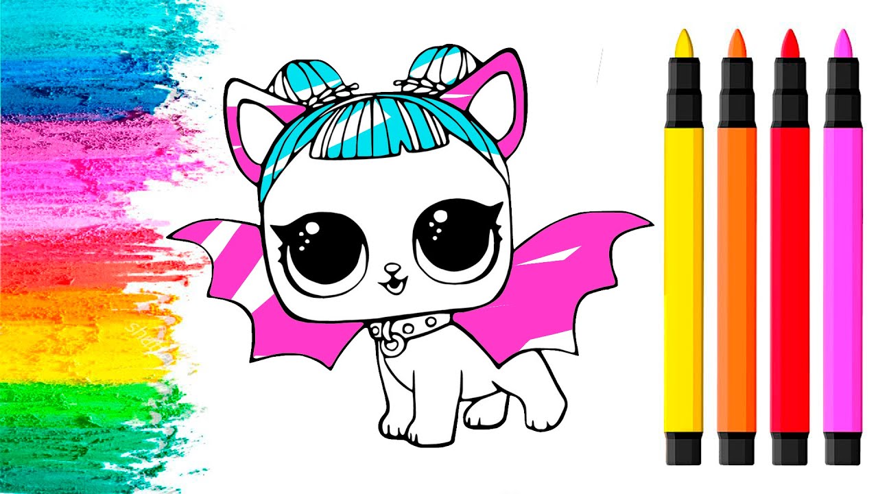 LOL Surprise Pets drawing for kids / drawing, coloring for children ...