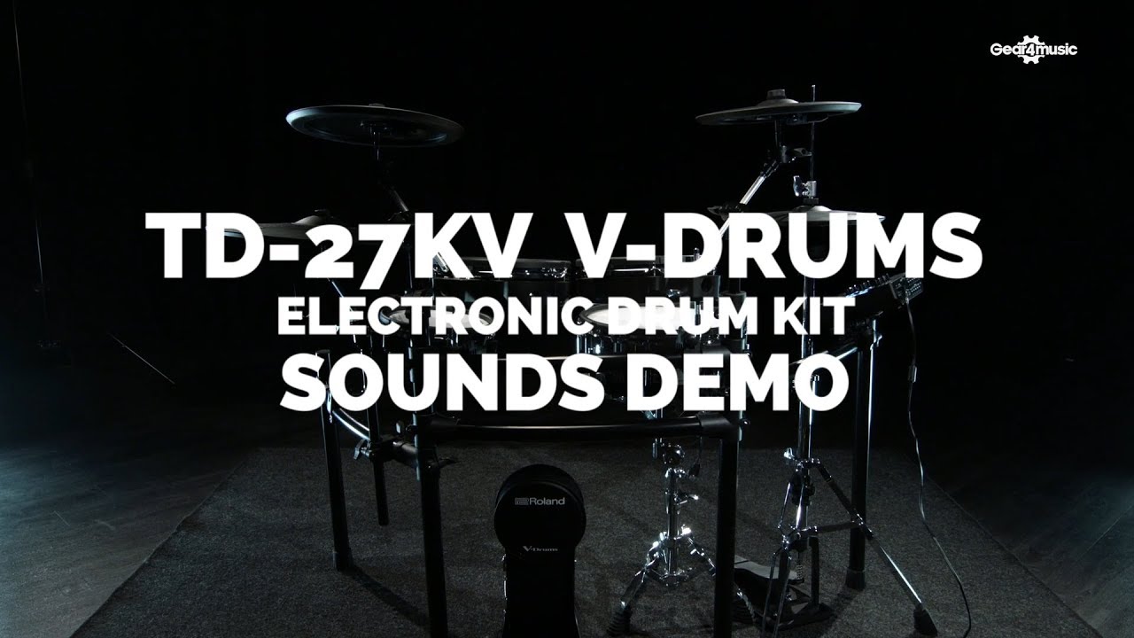 Roland TD-27KV V-Drums Electronic Drum Kit Sounds demo | Gear4music ...