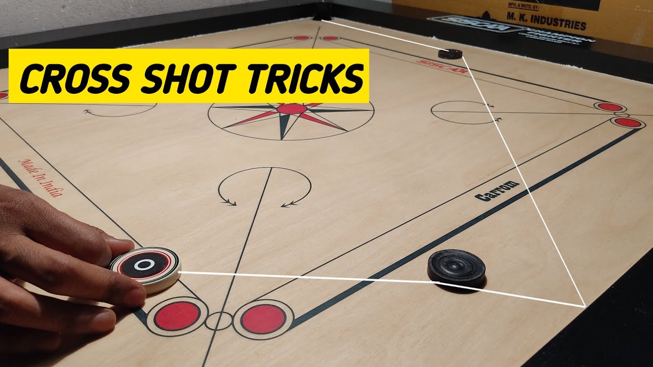 carrom board tricks cross shots | carrom trick shots | carrom | best ...