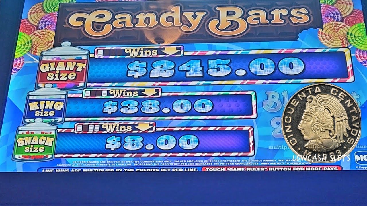 CANDY BARS LINE HITS AND PROGRESSIVES - YouTube