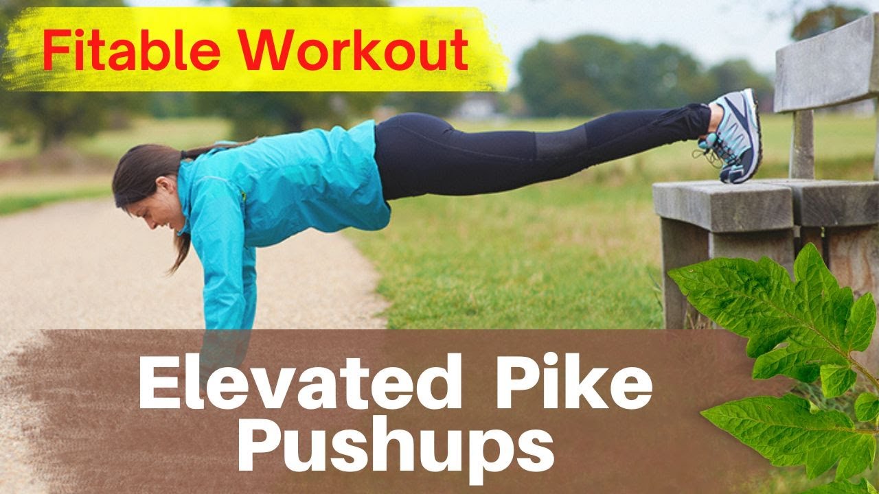 elevated Pike Pushups | Fitable Workout - YouTube