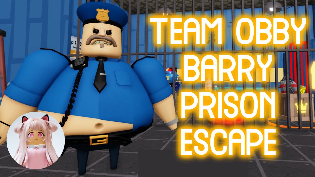 BARRY 2 PLAYER ESCAPE PRISON V2 TEAMWORK OBBY Police Girl - Roblox ...
