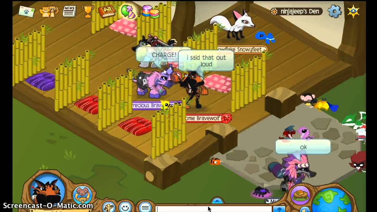 bath room animal jam fun - YouTube