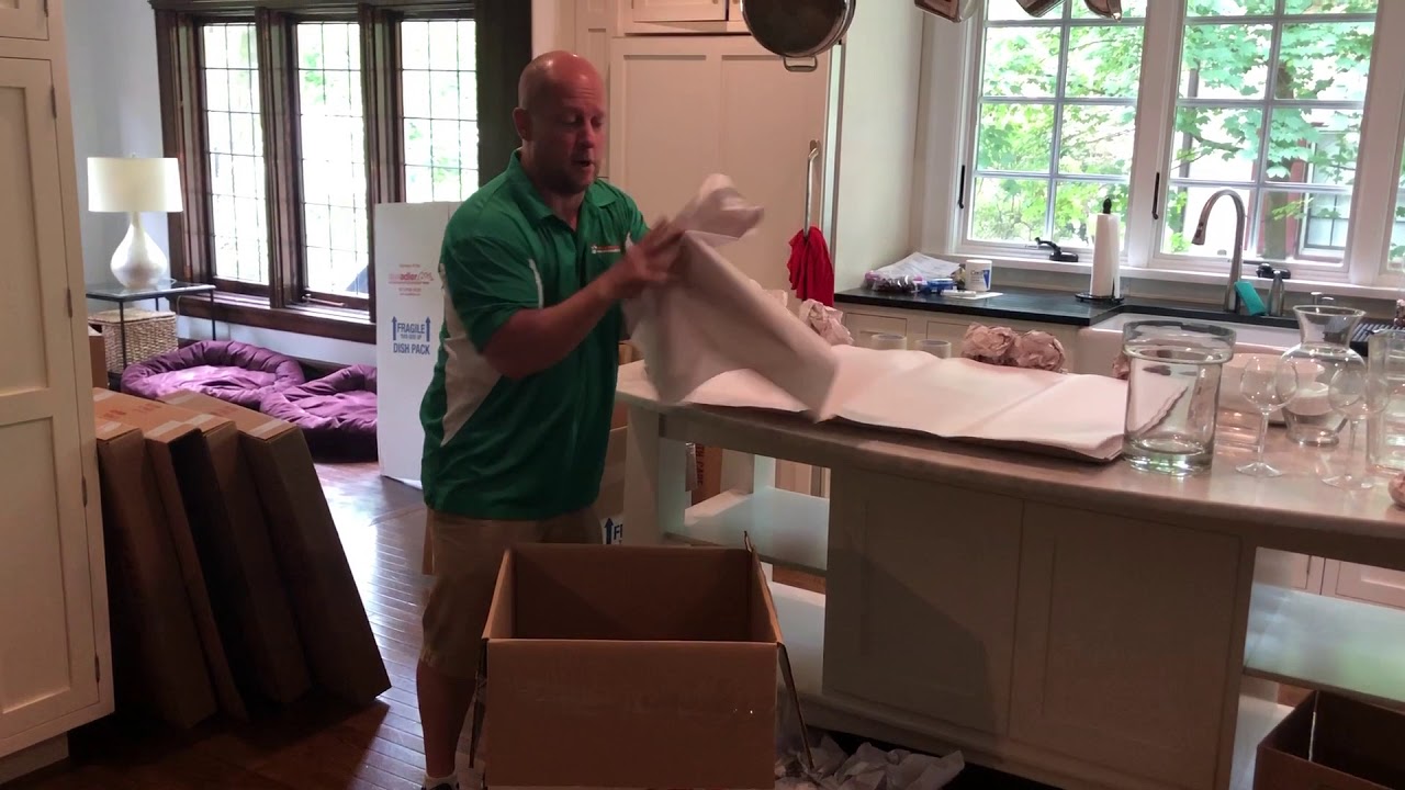 How to Pack a Fragile Dish Barrel - YouTube