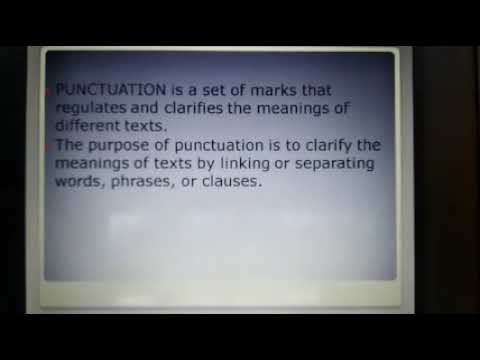 Let's learn English together-- PUNCTUATION MARKS - YouTube