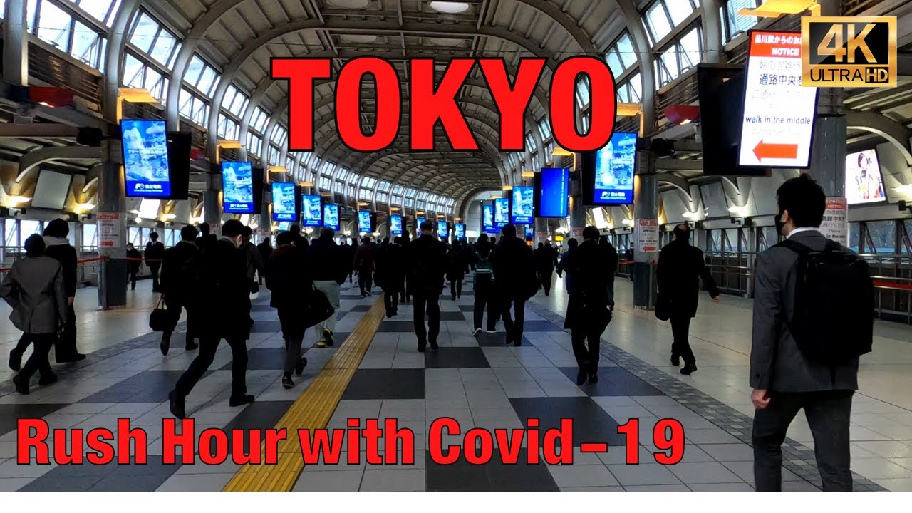 Rush Hour in Tokyo After Covid-19 State of Emergency - 4K Walk Japan ...