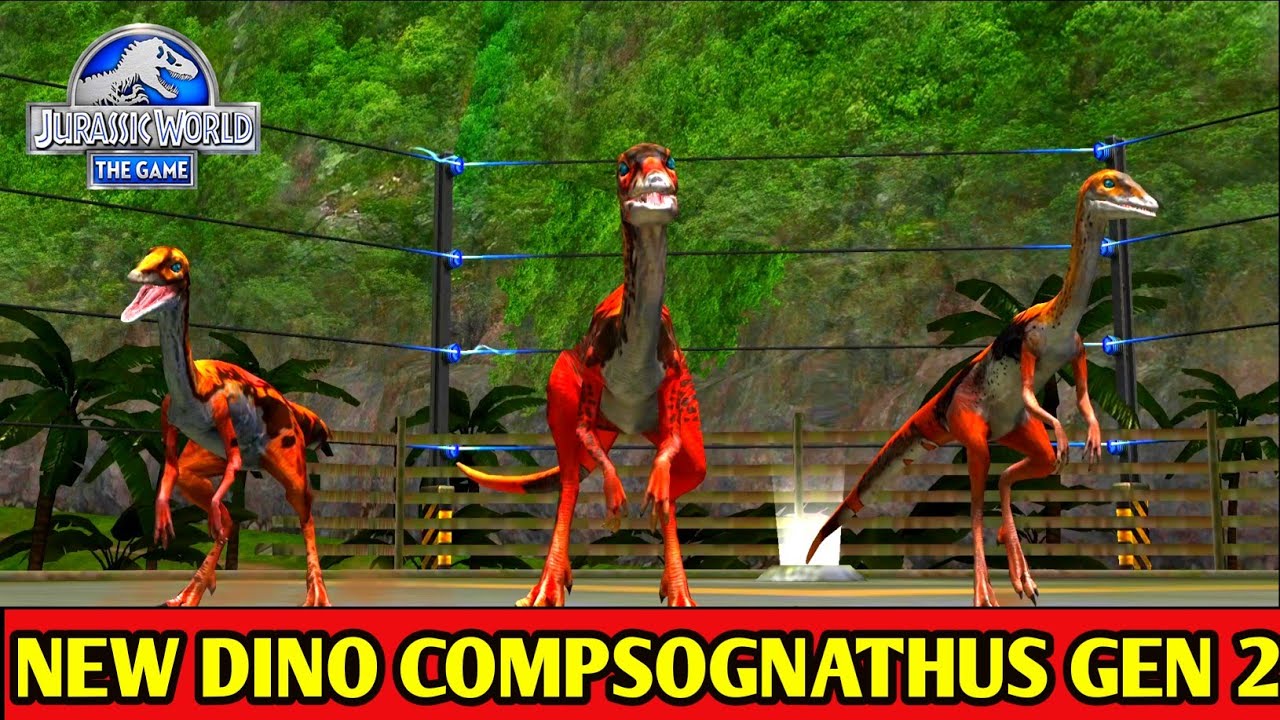 NEW COMPSOGNATHUS GEN 2 UNLOCK LEVEL 40 | JURASSIC WORLD THE GAME - YouTube