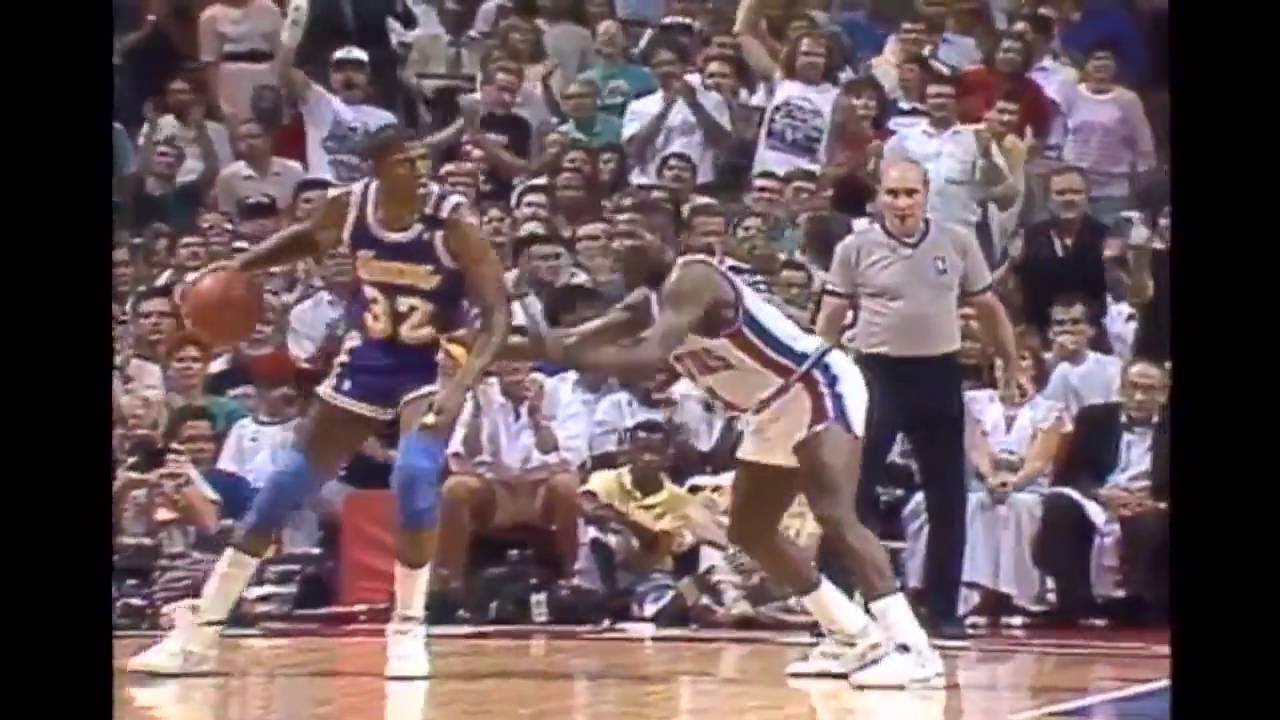 1989 NBA FINALS GAME 2 LAL @ DET - YouTube