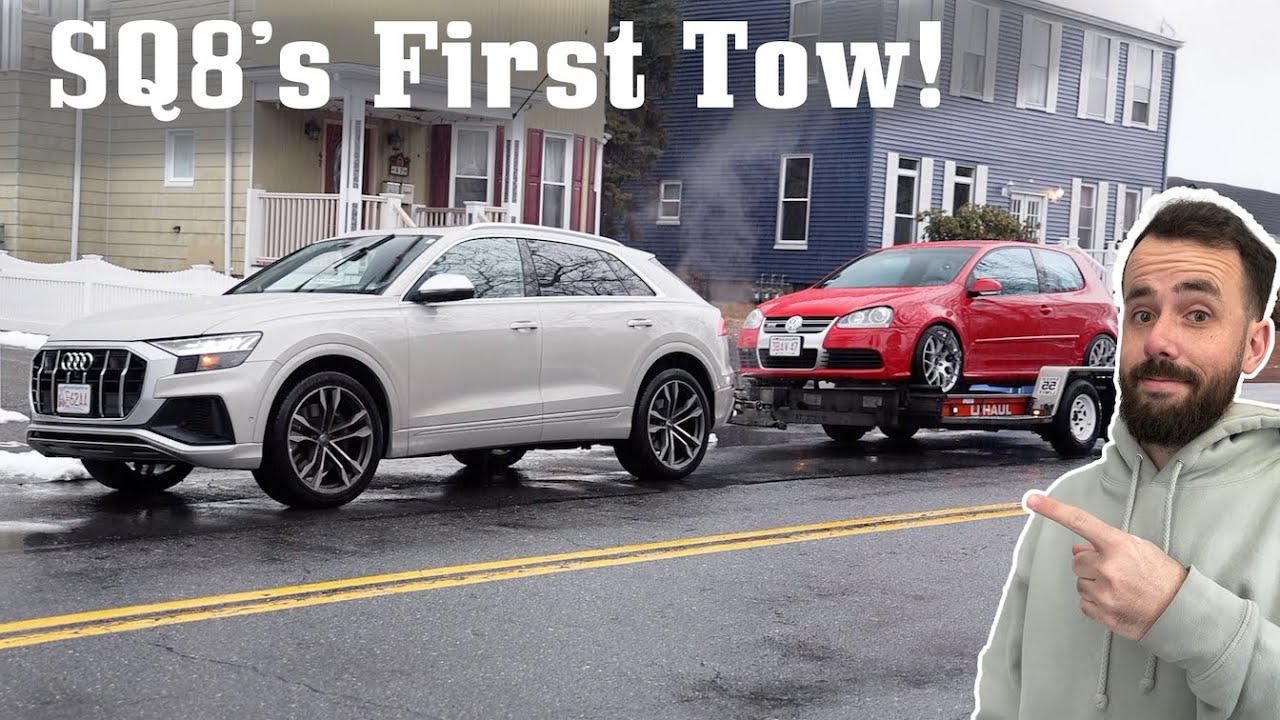My First Time Towing With My Audi SQ8 - YouTube