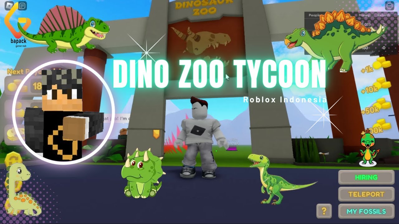 ROBLOX INDONESIA : DYNO ZOO TYCOON - YouTube
