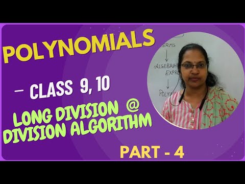 POLYNOMIALS PART - 4 #long division class 9,10 @ Division algorithm #maths #polynomials #ssc # ...