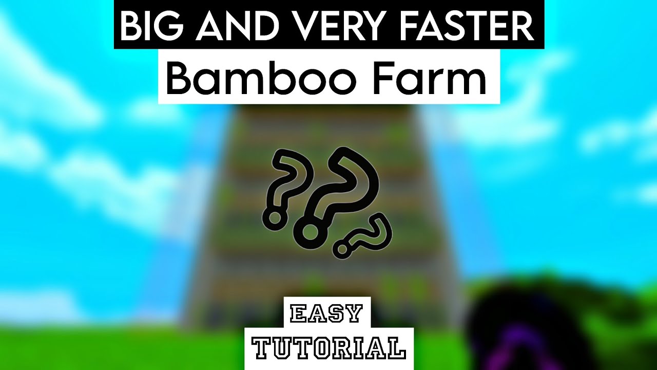 Big Bamboo Farm Tutorial video 🤯| Minecraft || Works In all Edition ...