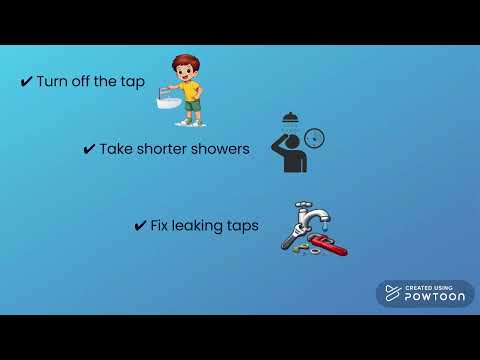 Powtoon Web 2.0 aracı kullanılarak hazırlanan Dünya Su Günü farkındalık animasyonu.