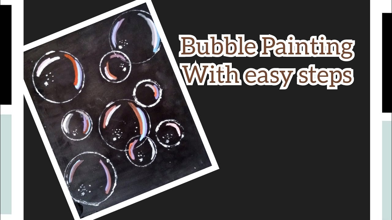 how to make bubble painting bubble painting with easy steps - YouTube