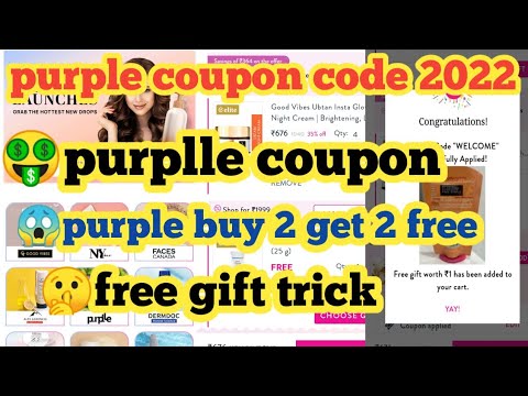 purple coupon code 2022 || purple coupon code🤑purplle coupon😱purple buy ...