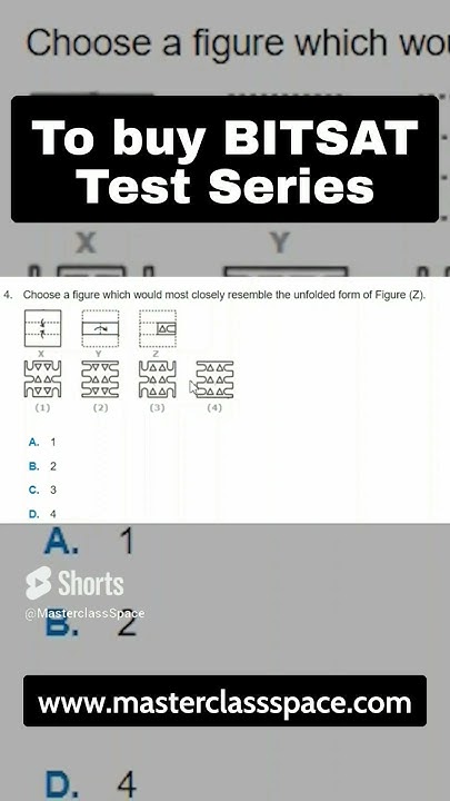 BITSAT Logical Reasoning Q28| BITSAT Test Series by Masterclass Space ...