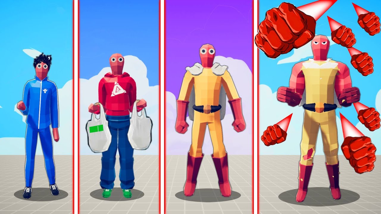 EVOLUTION OF SAITAMA ( SERIOUS FORM ) | TABS - Totally Accurate Battle ...