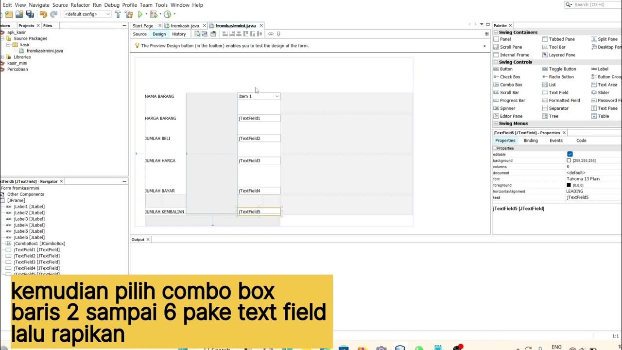 Tutorial cara membuat aplikasi desktop dengan Java NetBeans - YouTube