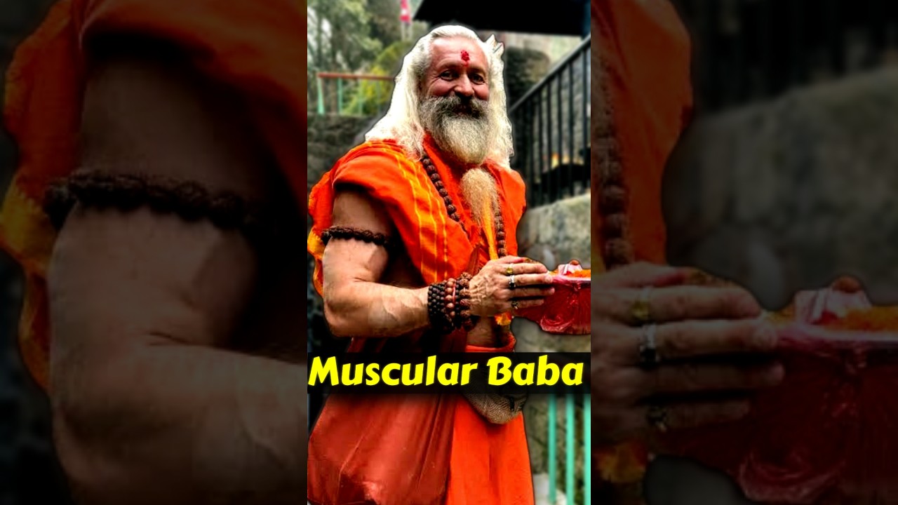 Modern bodybuilder baba,7 feet tall muscular #mahakumbh2025 # ...
