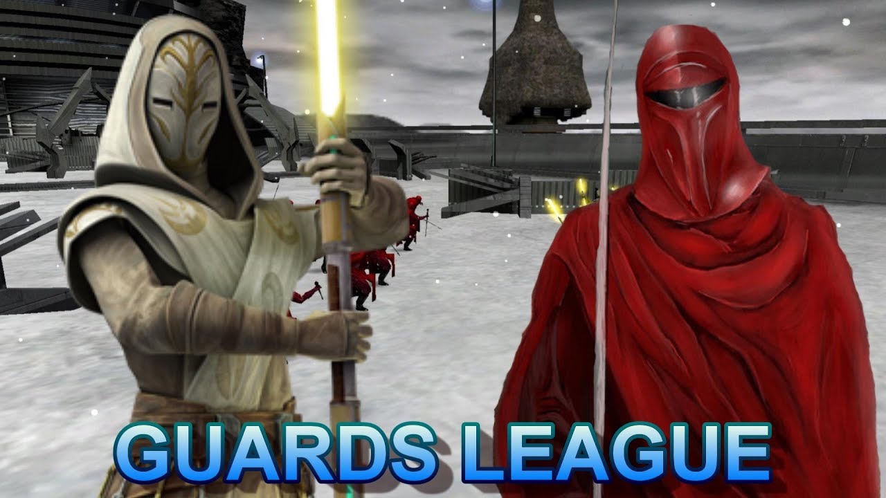 Star Wars Guards League Jedi Temple Guards vs Royal Guards - YouTube