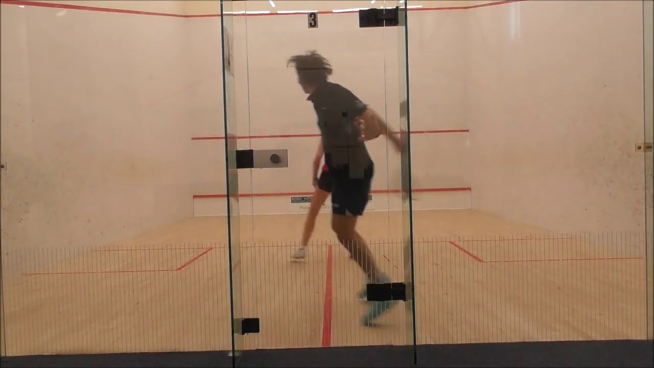 Game 2 Coach Jago Nardelli v Squash Player Margot Prow - YouTube