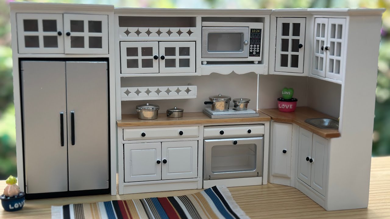 10 minutes Satisfying with Unboxing miniature kitchen. Mini kitchen ...