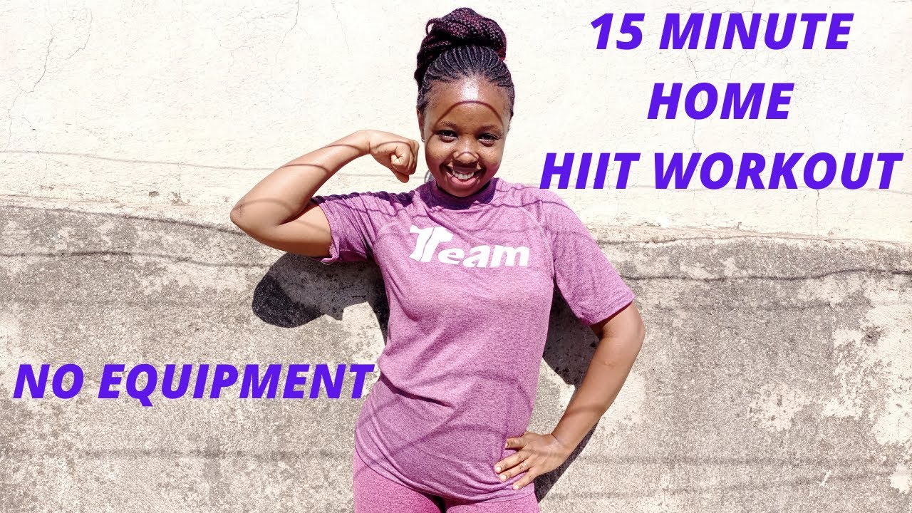 15 minute HIIT workout without equipment's. cardio home workout. - YouTube