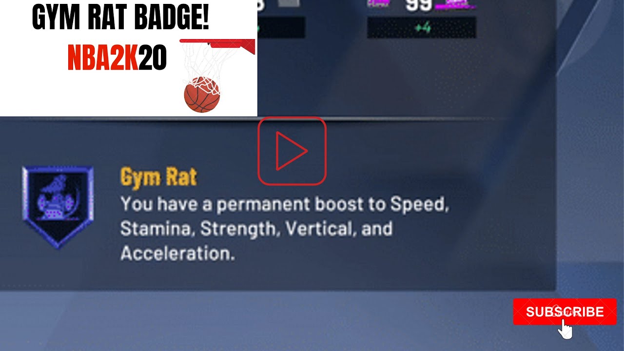 HOW TO GET THE GYM RAT BADGE NBA2K 20! (THE BEST WAY)! - YouTube