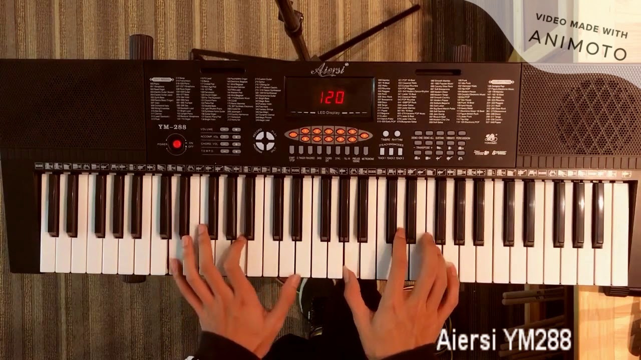 aiersi ym-288 61 keys electronic piano keyboard - YouTube