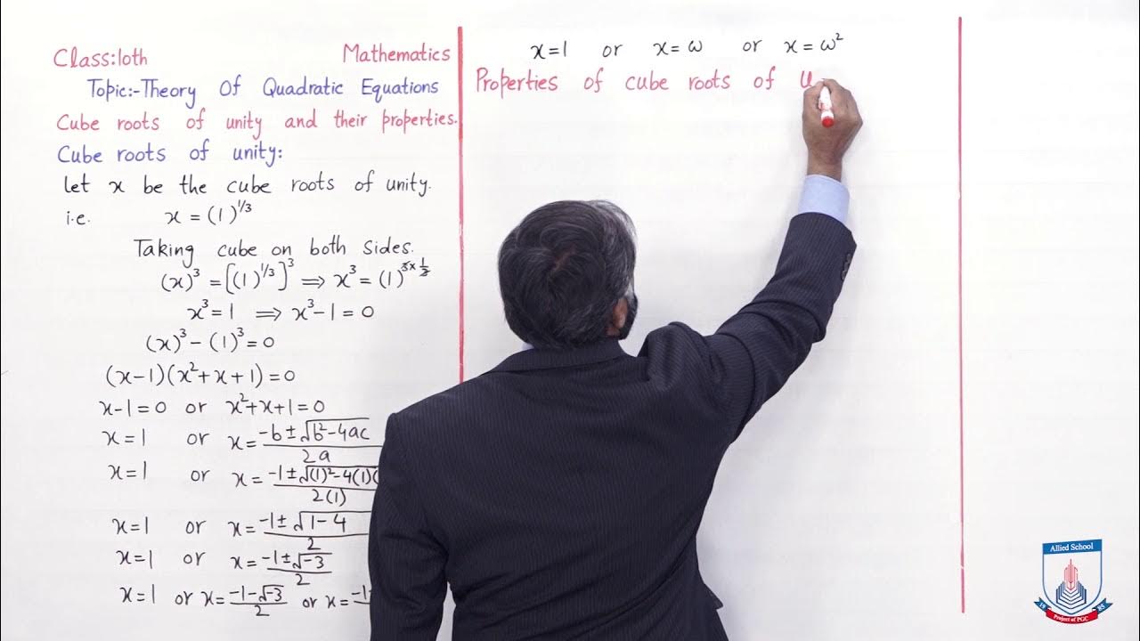 Class 10 - Mathematics - Chapter 2 - Lecture 4 - Properties of cube ...