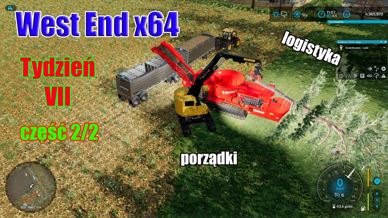 West End X64 fs22 Tydzień 7 część 2 porządki i logistyka - YouTube