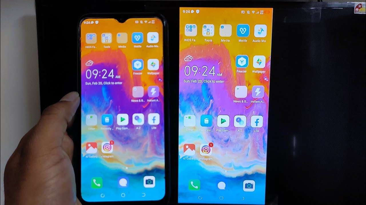 How to connect tecno phone to tv | Tecno mobile screen mirroring to tv ...
