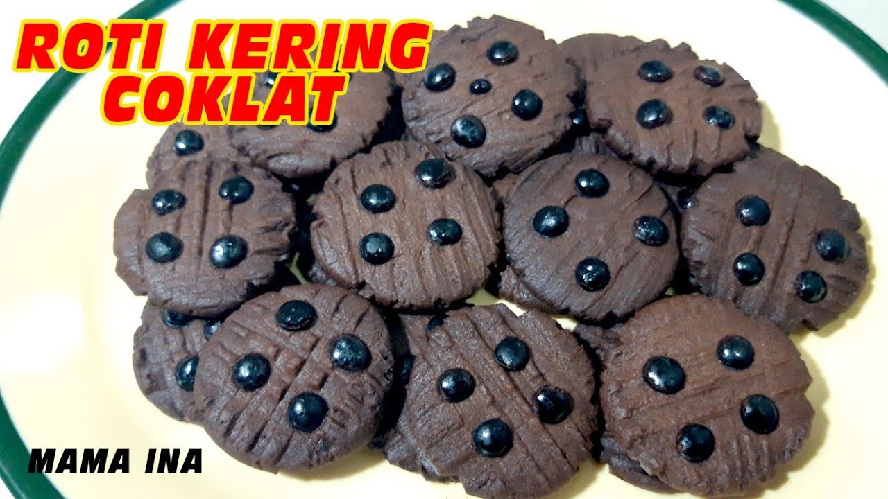 resep kue kering coklat chococip - YouTube