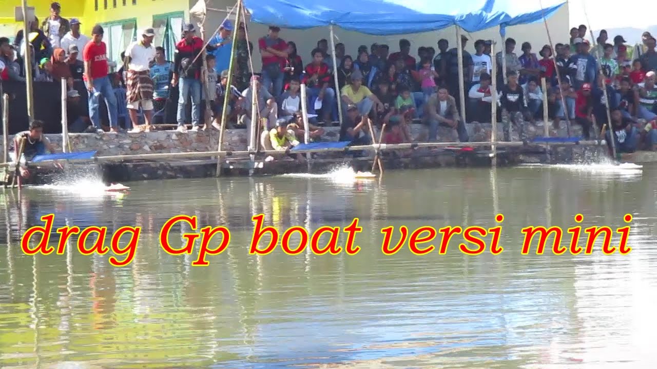 Lomba perahu balap versi mini klas GP kreative - YouTube