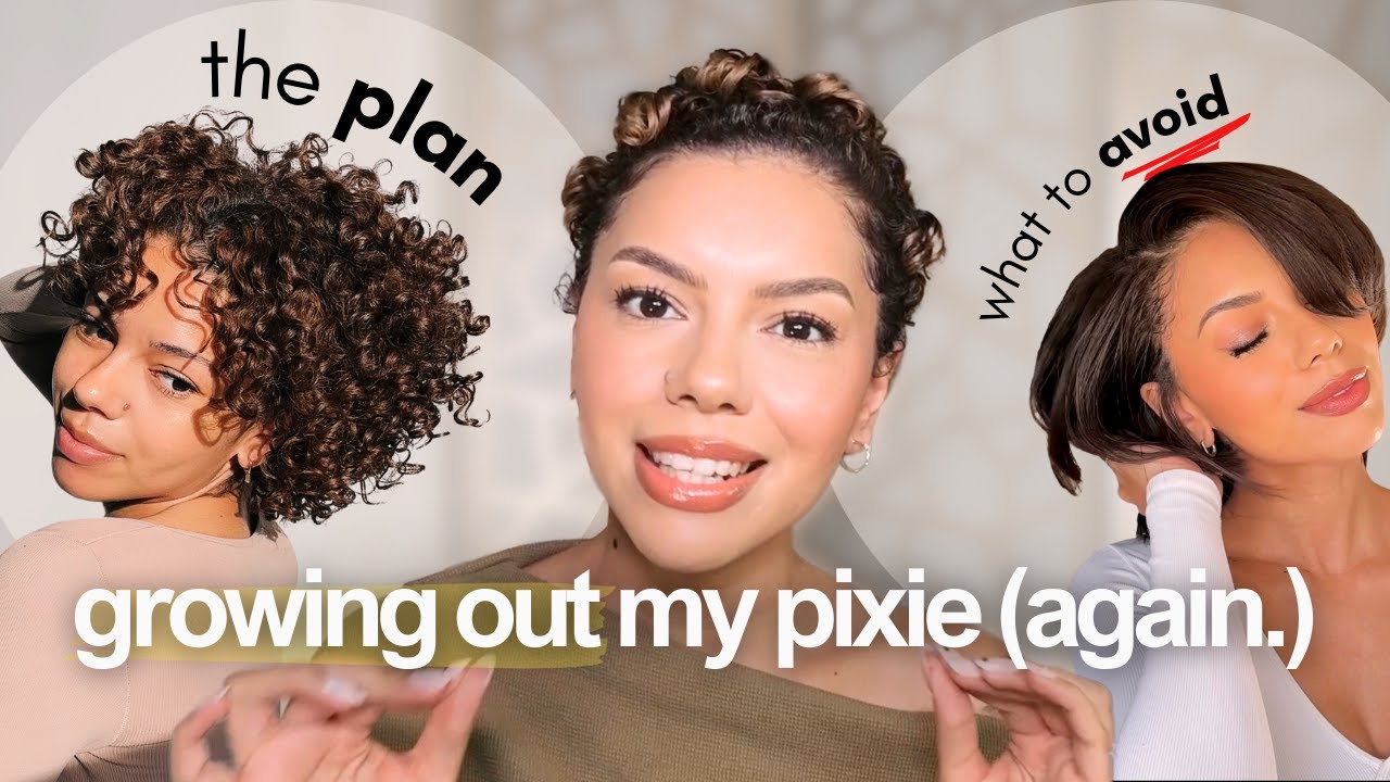 Here's how to ACTUALLY grow out your curly pixie - YouTube