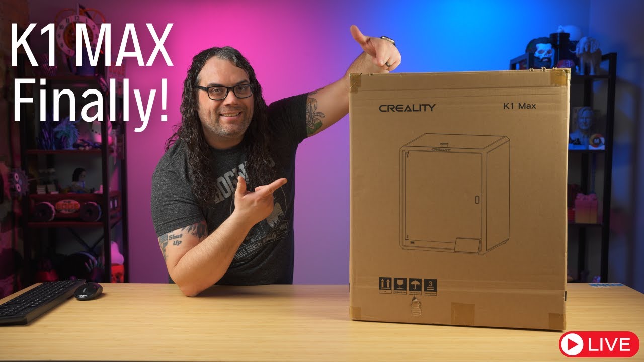 Creality K1 Max Unboxing, Setup and First Print - FINALLY - YouTube