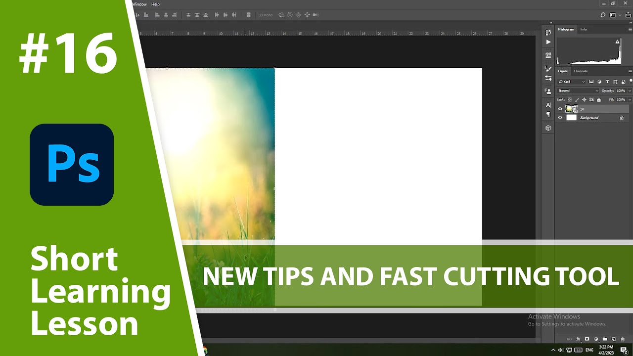 Short Learning Lesson 16 - NEW TIPS AND FAST CUTTING TOOL IN PHOTOSHOP ...