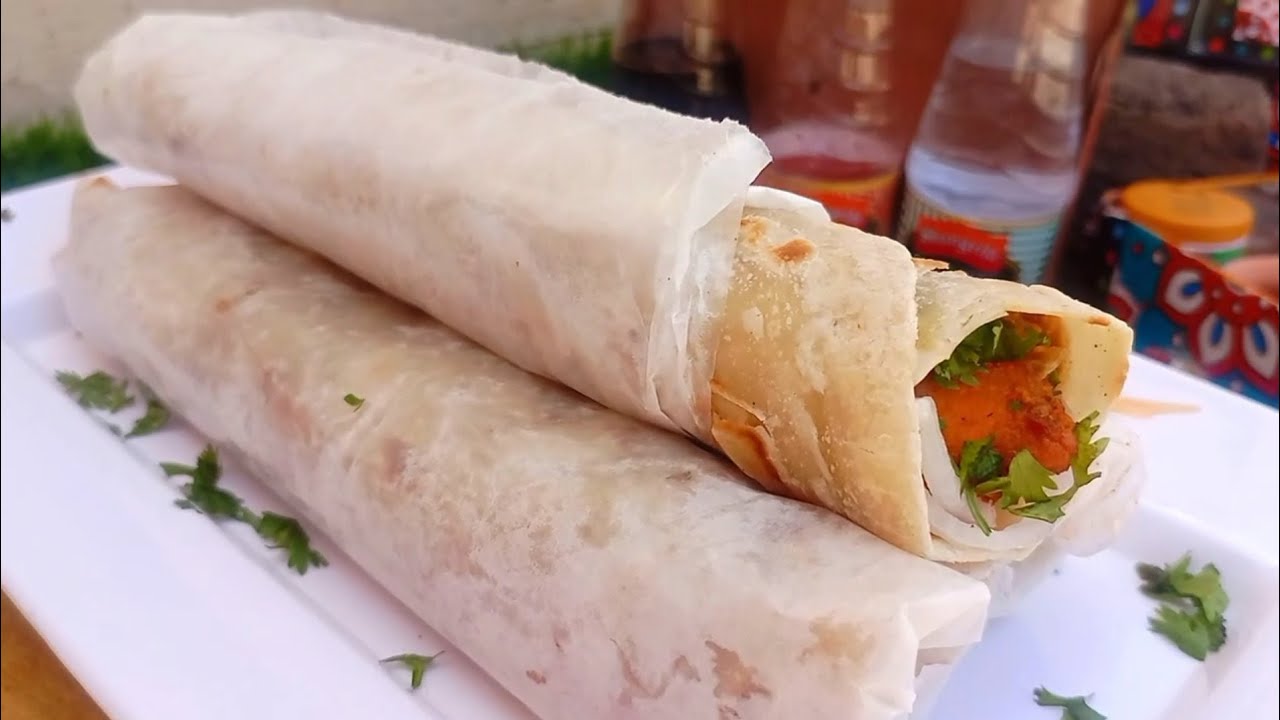 Chicken Paratha Rolls | Spicy Boti Roll Paratha | crispy paratha rolls ...