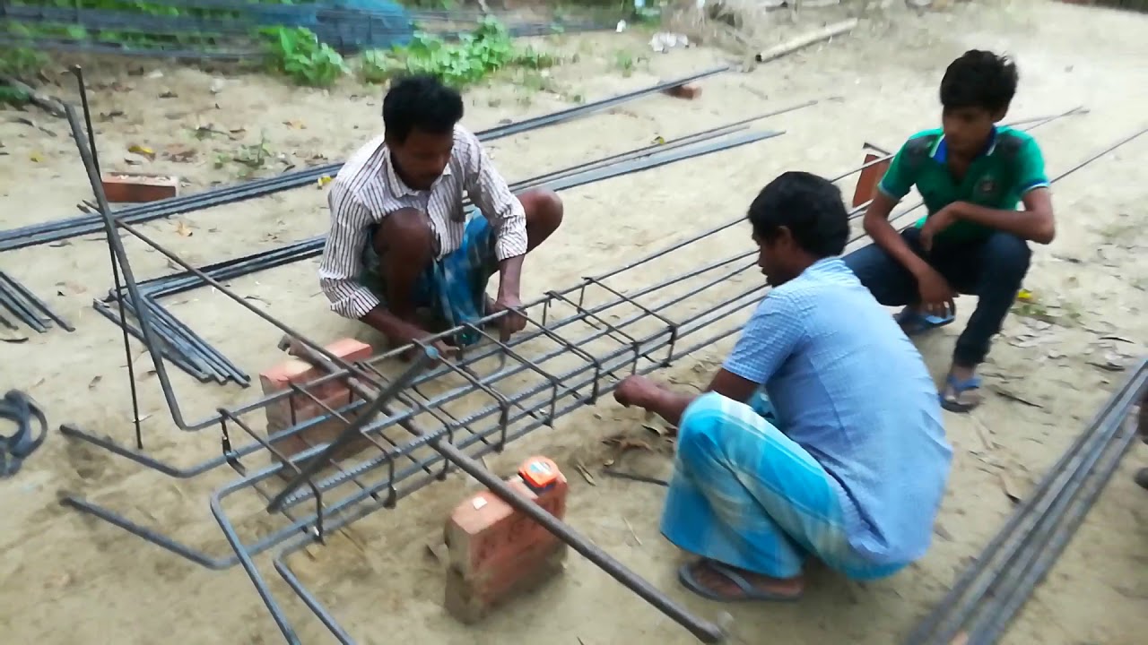 How to binding column lateral ties - YouTube