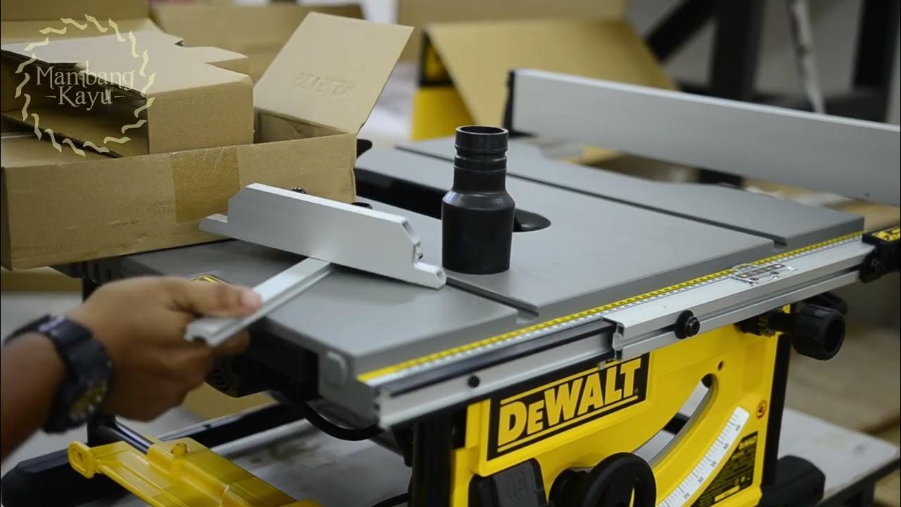 Dewalt DWE 7492 Table Saw Unboxing And First Run. - YouTube