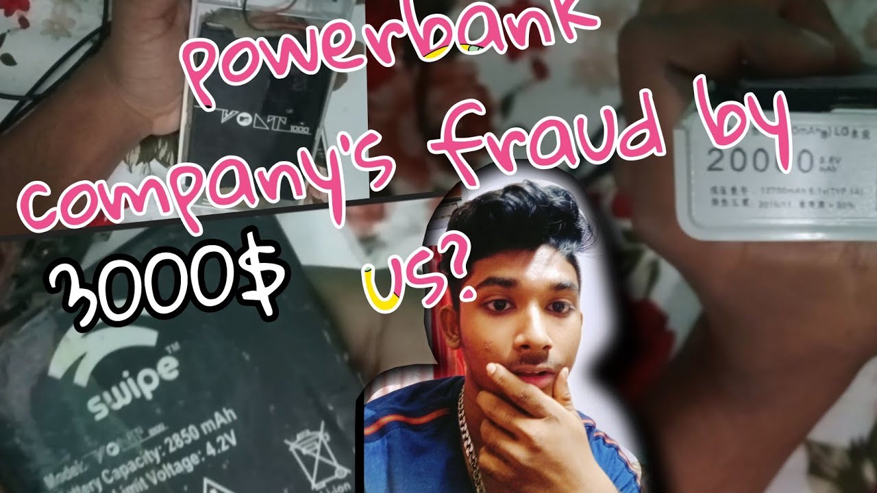 power bank companys fraud with us | fake power bank 3000$ | - YouTube
