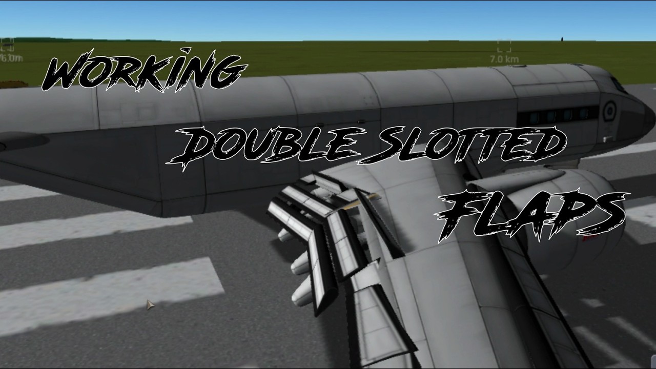 Working double slotted fowler flaps in KSP! (A321NEO, 737MAX, 777 ...