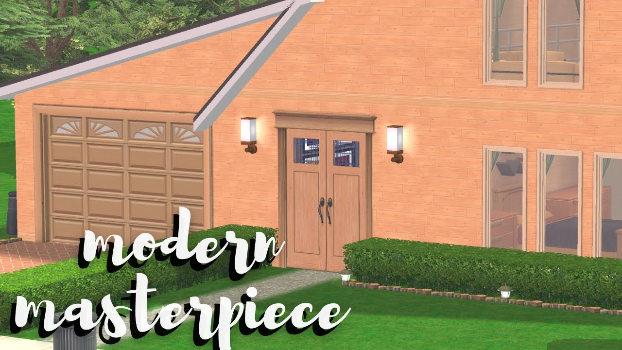 The Sims 2 | Modern Masterpiece (Lot Makeover) - YouTube