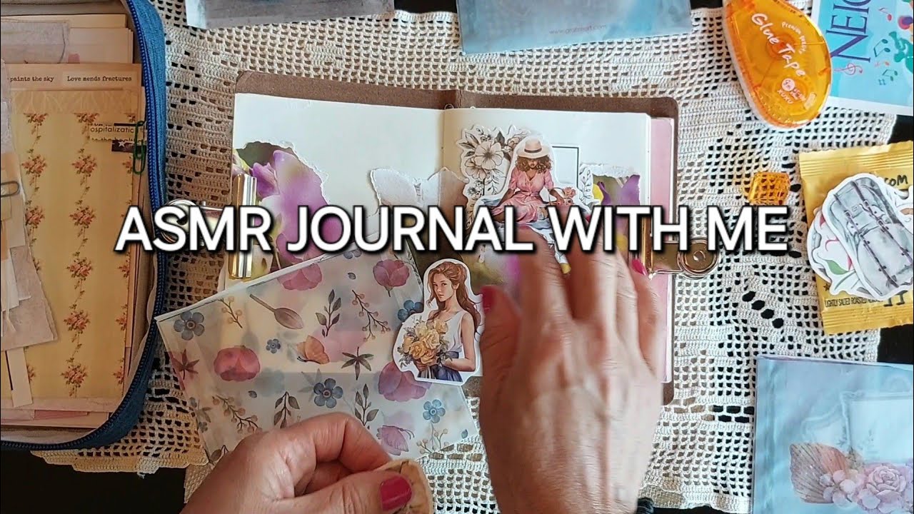 ASMR Journal With Me | Minimal Talking & Travel Journal Kit - YouTube