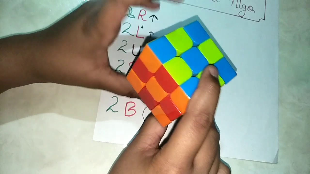 How To Make A Checkerboard Pattern On A 3 By 3 Rubix Cube😃😃 Youtube