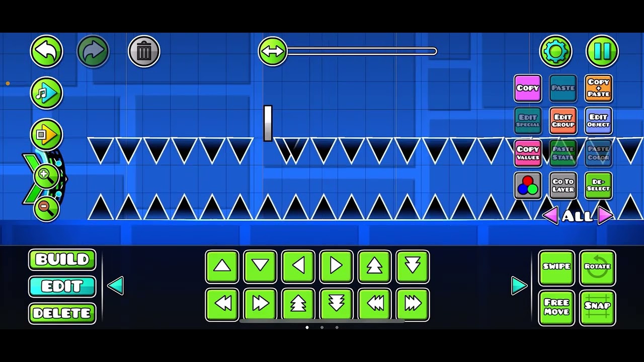 Making a spam level on geometry dash - YouTube